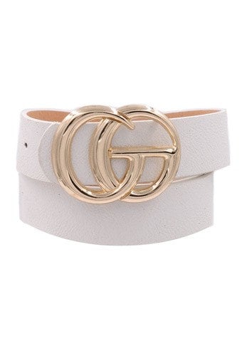 White Gucci Belt For Men